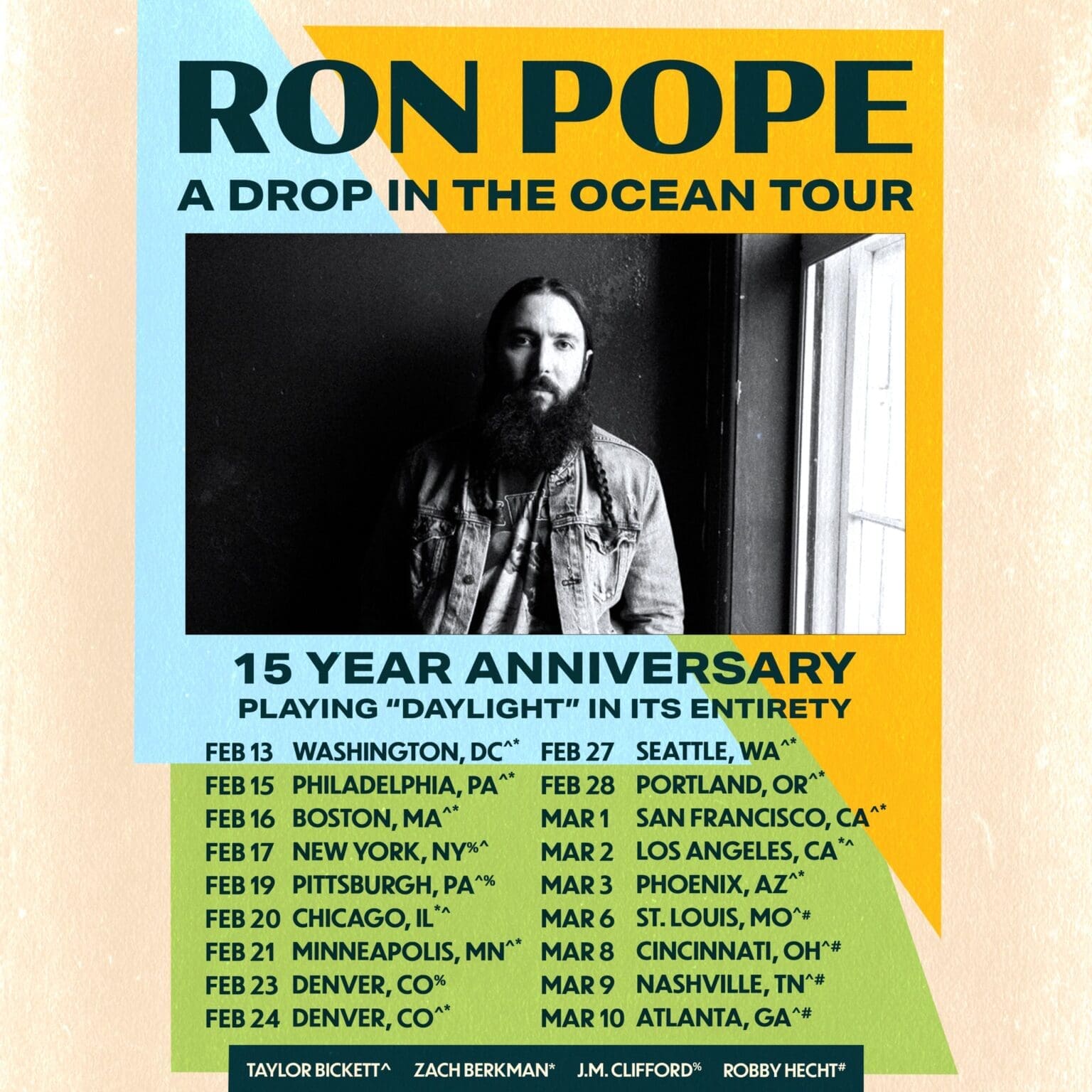 Ron Pope's A Drop in the Ocean Tour: “I’m really excited to visit this ...