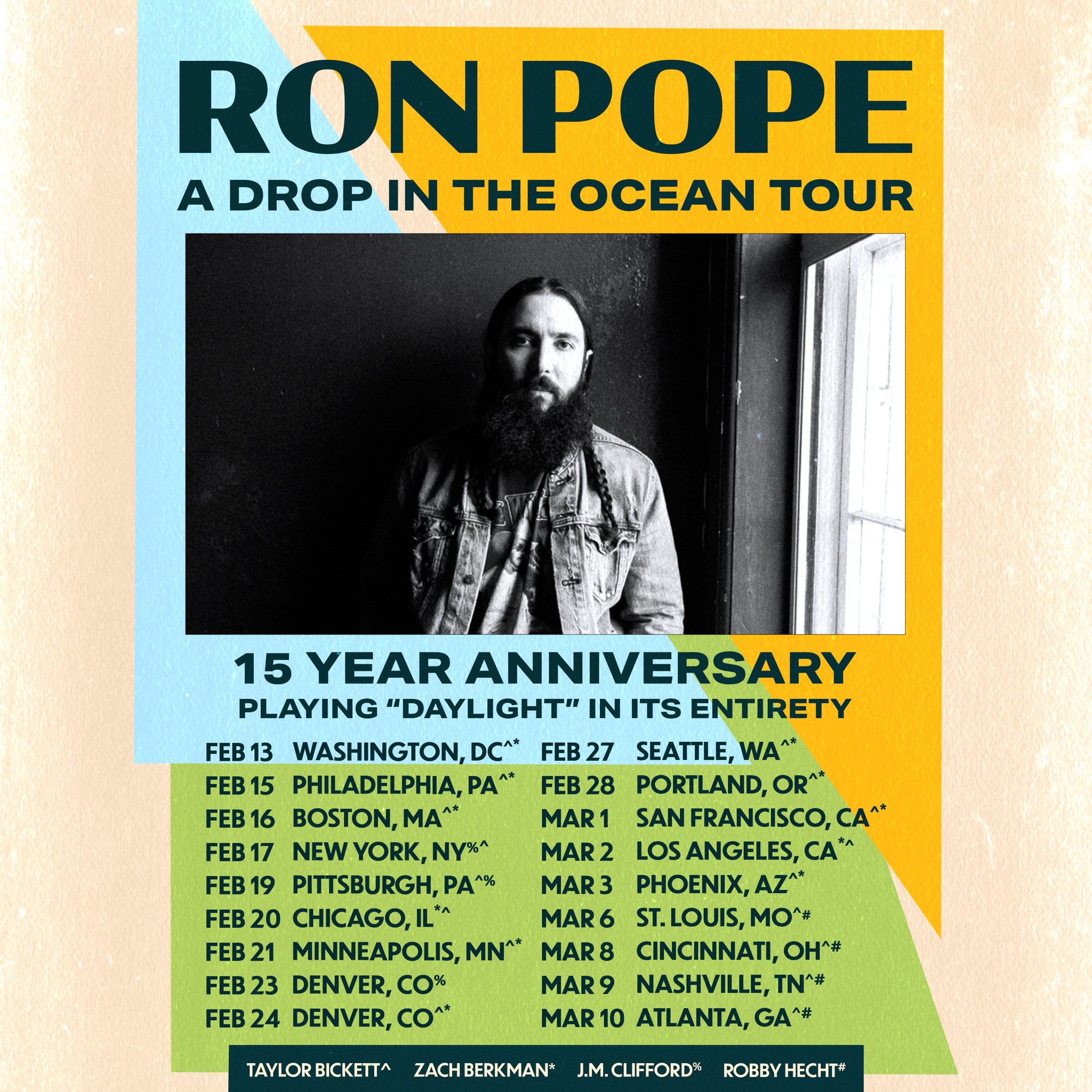 Ron Pope's A Drop in the Ocean Tour: “I’m really excited to visit this much younger version of ...